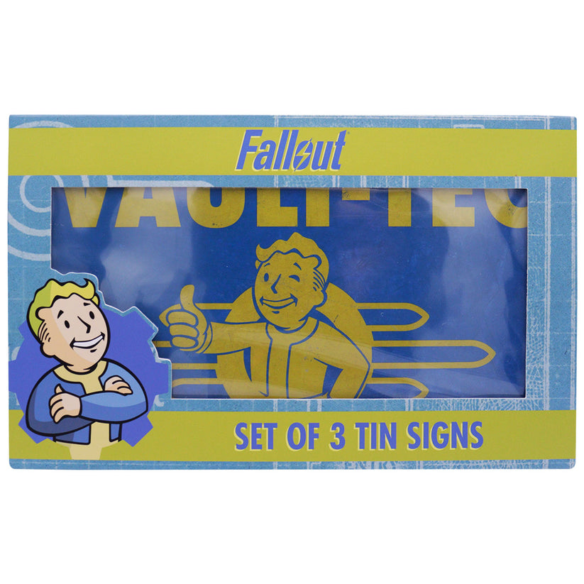 Fallout Set of 3 Tin Signs – Fanattik