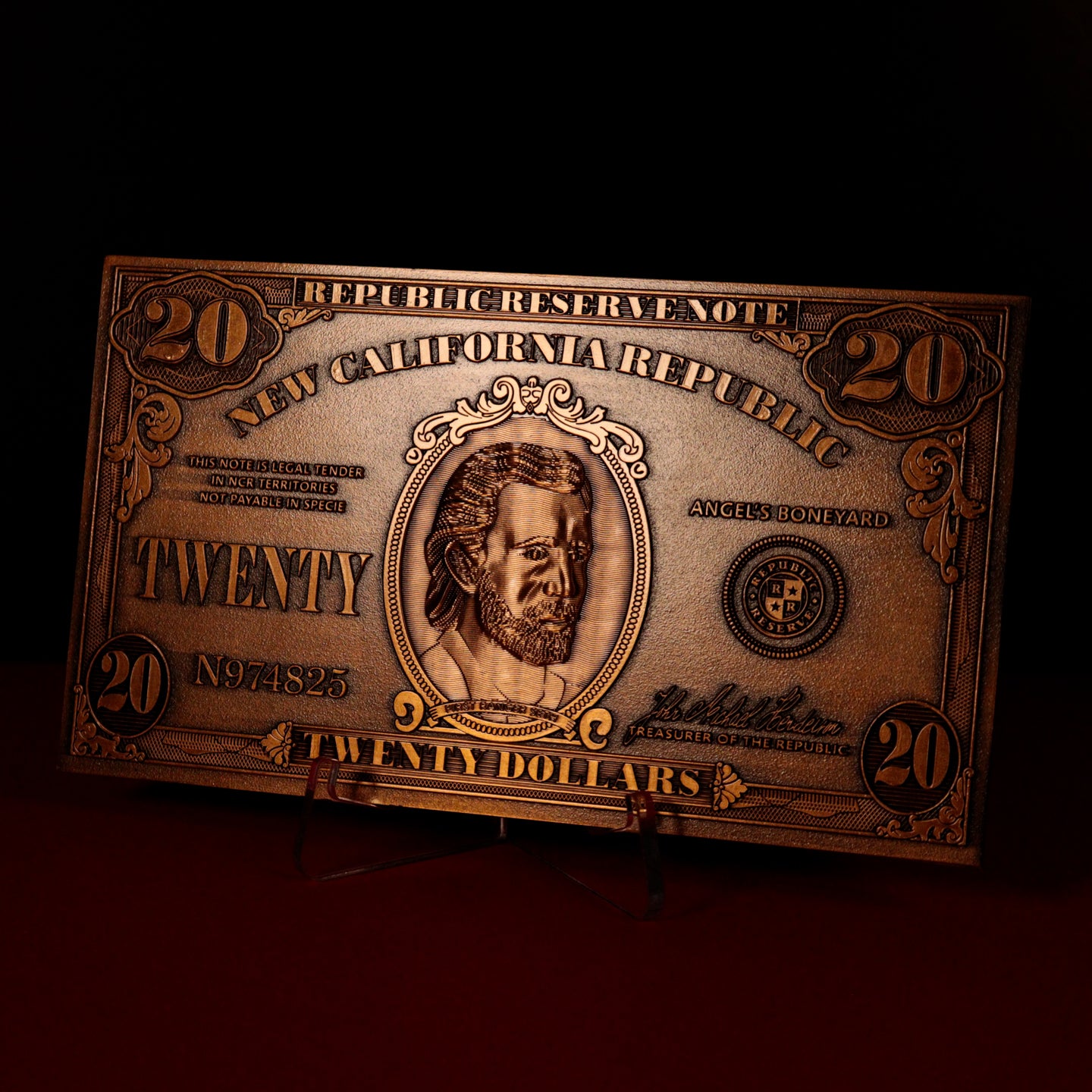 Fallout New Vegas Replica NCR $20 Bill – Fanattik