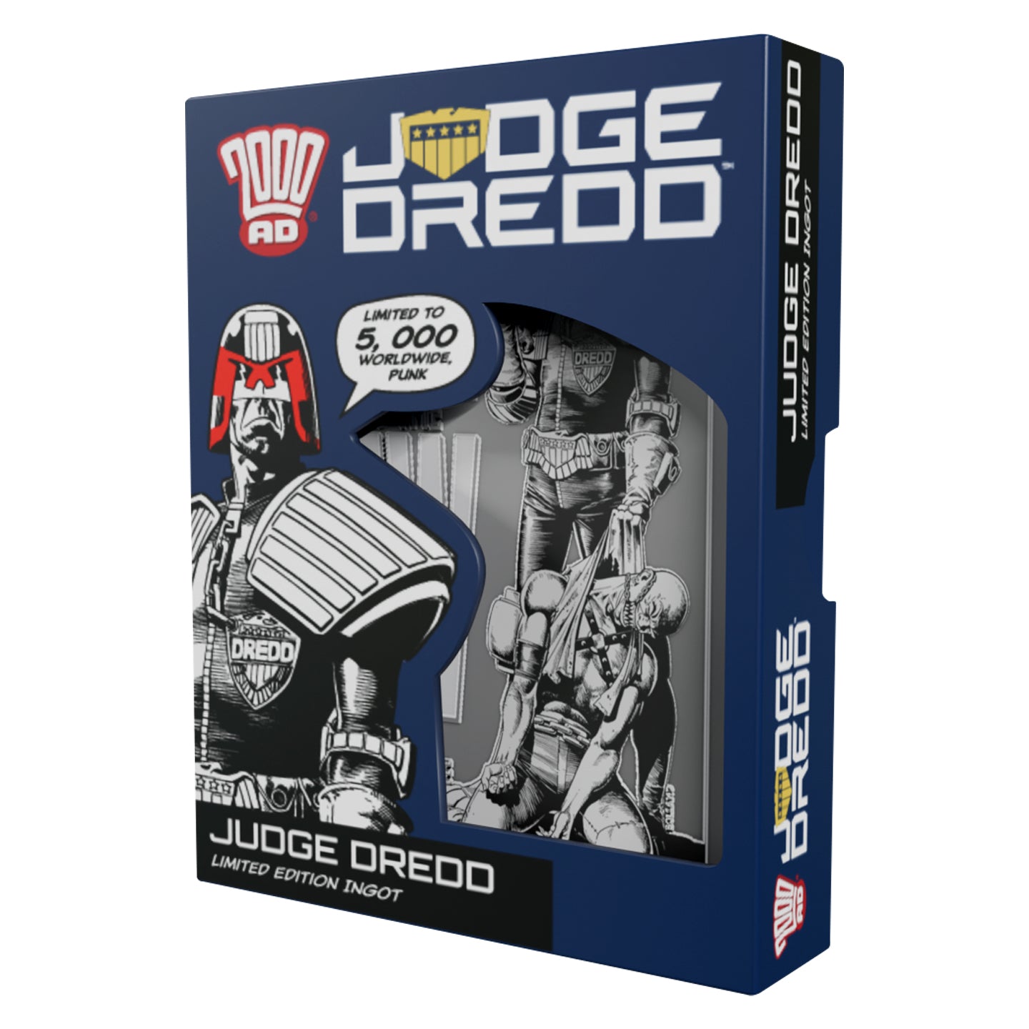 2000 AD Judge Dredd Comic Book Cover Ingot – Fanattik