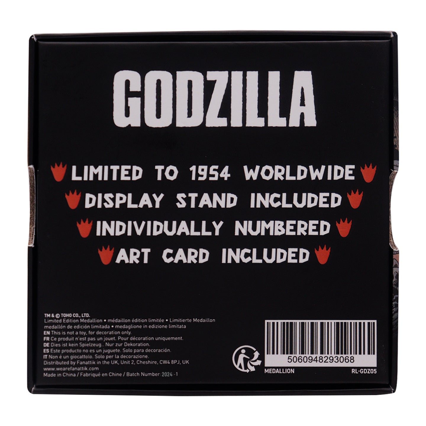 Godzilla 70th Anniversary Limited Edition Medallion – Fanattik
