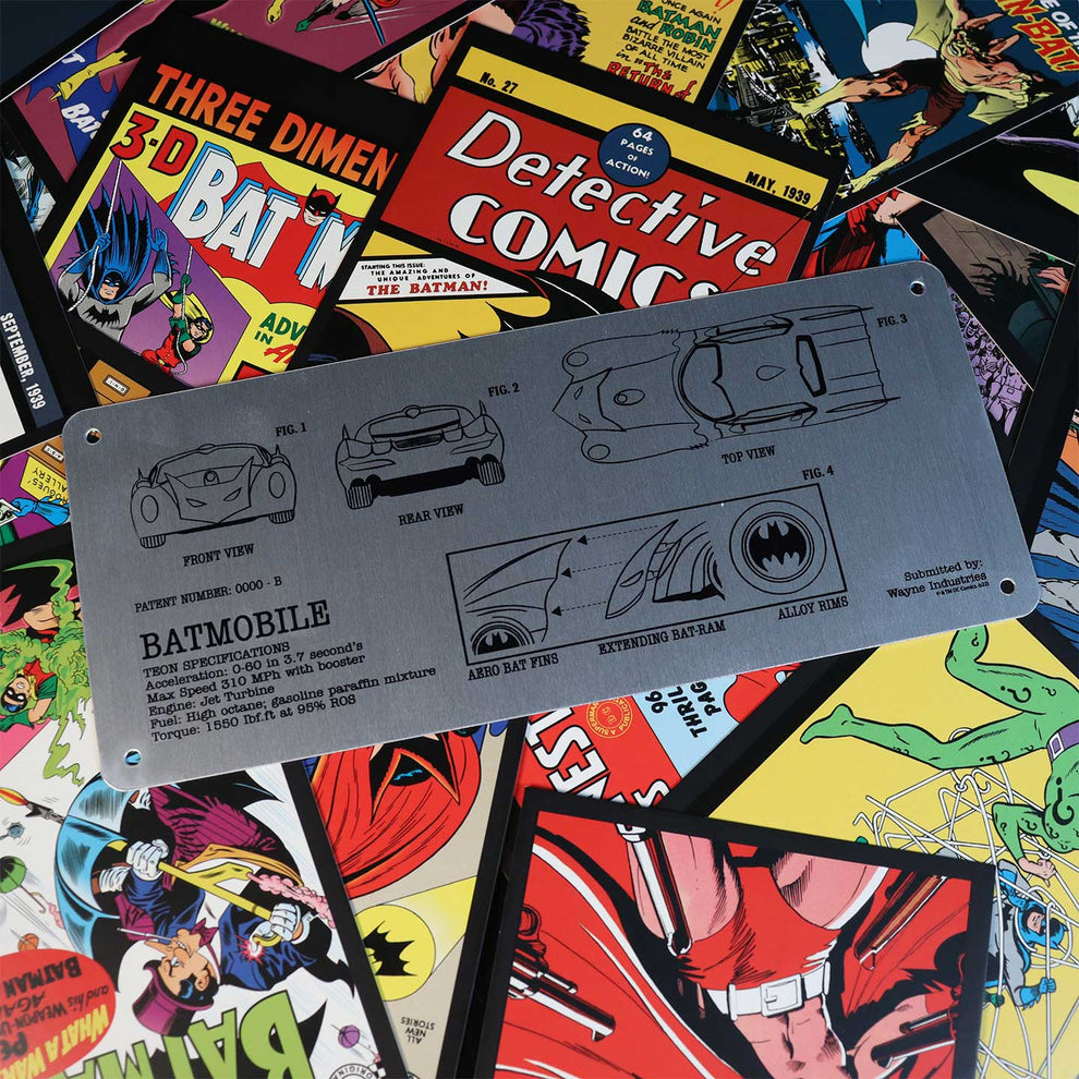 DC Batman Limited Edition Batmobile Schematic Fan-Plate – Fanattik