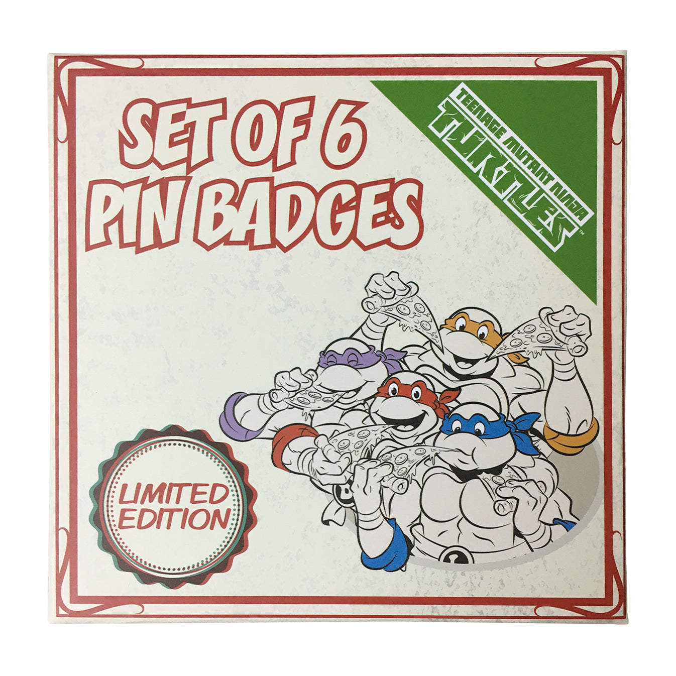 Teenage Mutant Ninja Turtles Limited Edition Set of 6 Pin Badges – Fanattik